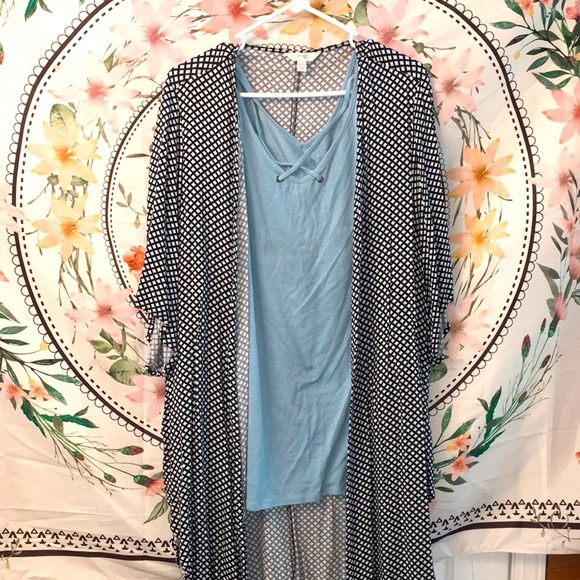 Terra & Sky | Tops | 2 Pc Tank Duster | Poshmark